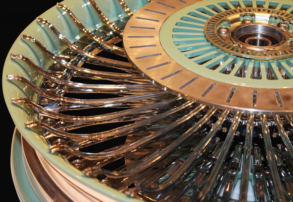 36-72 Diamond Cut Multi-Spoke Custom Motorcycle Wheel