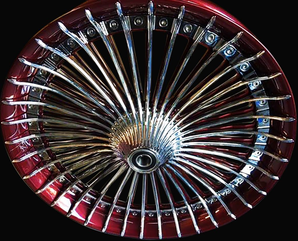 36-72 Diamond Cut Multi-Spoke Custom Motorcycle Wheel