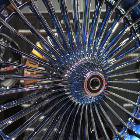 36-72 Diamond Cut Multi-Spoke Custom Motorcycle Wheel