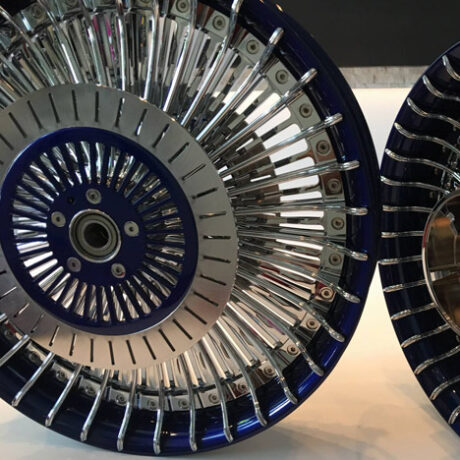 36-72 Diamond Cut Multi-Spoke Custom Motorcycle Wheel