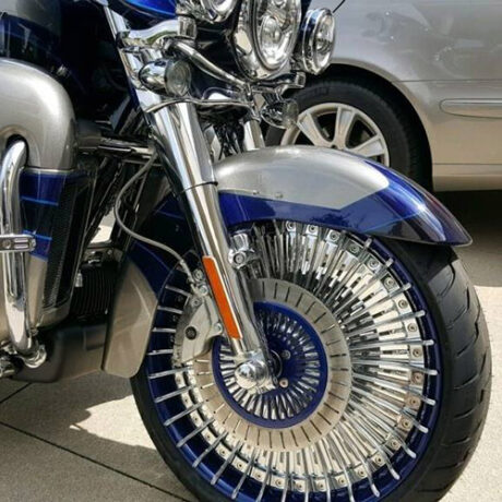 36-72 Diamond Cut Multi-Spoke Custom Motorcycle Wheel