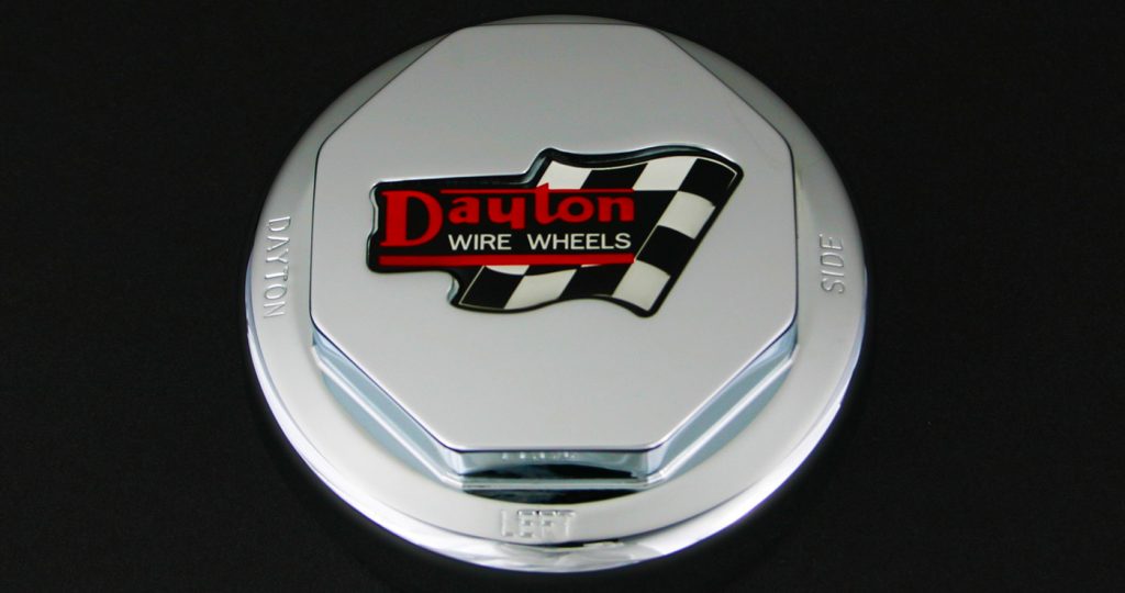 Dayton Wire Wheel Octagon Emblem Logo Cap - Movement products Inc.
